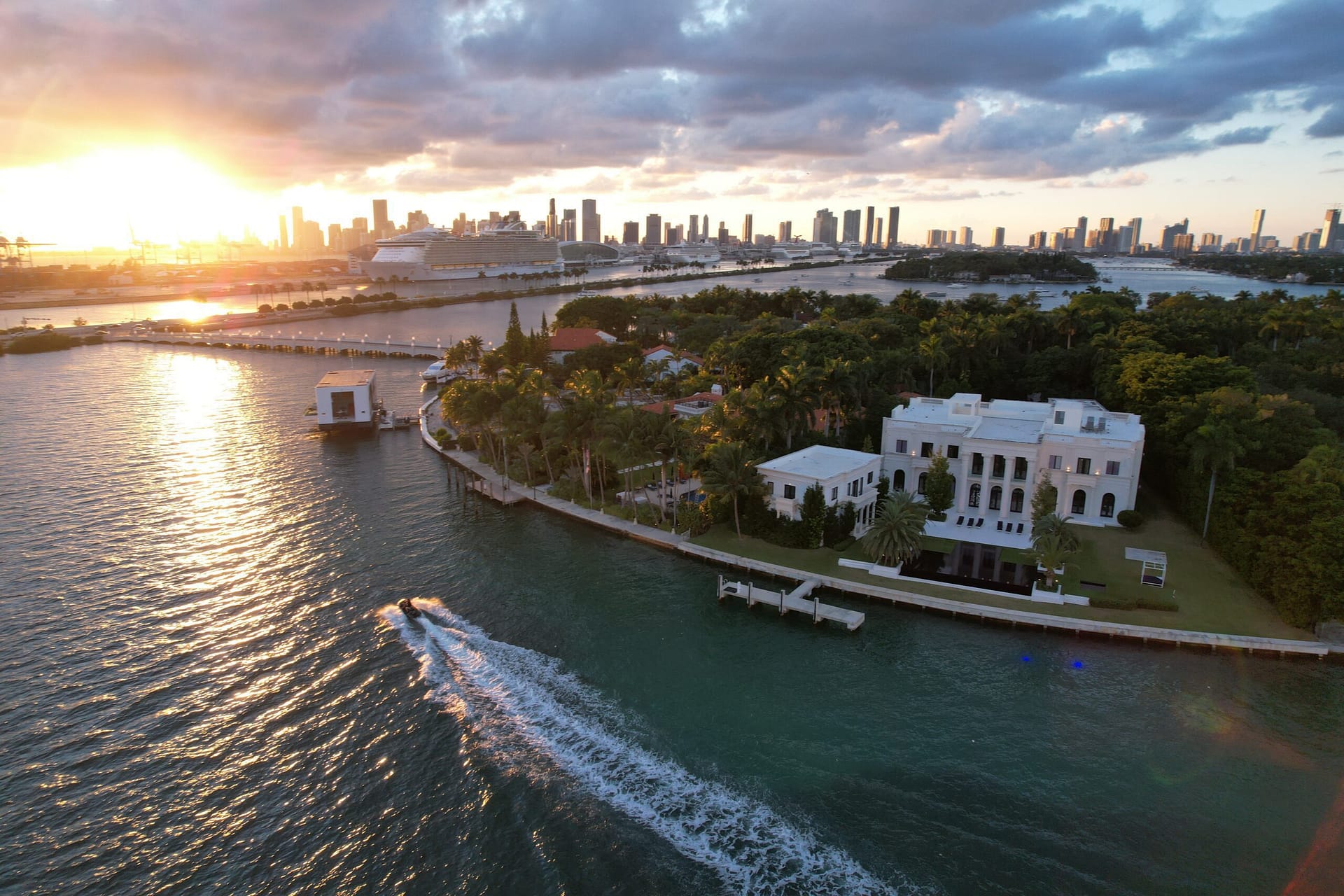 Star Island one of the most famous & exclusive neighborhoods in Miami